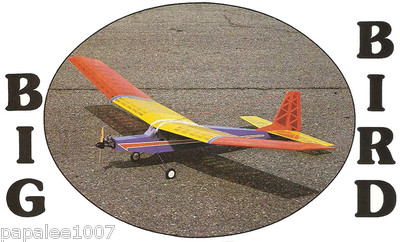 Model Airplane Plans (RC): BIG BIRD 84" 3-Channel Sport/Trainer for .15 ...