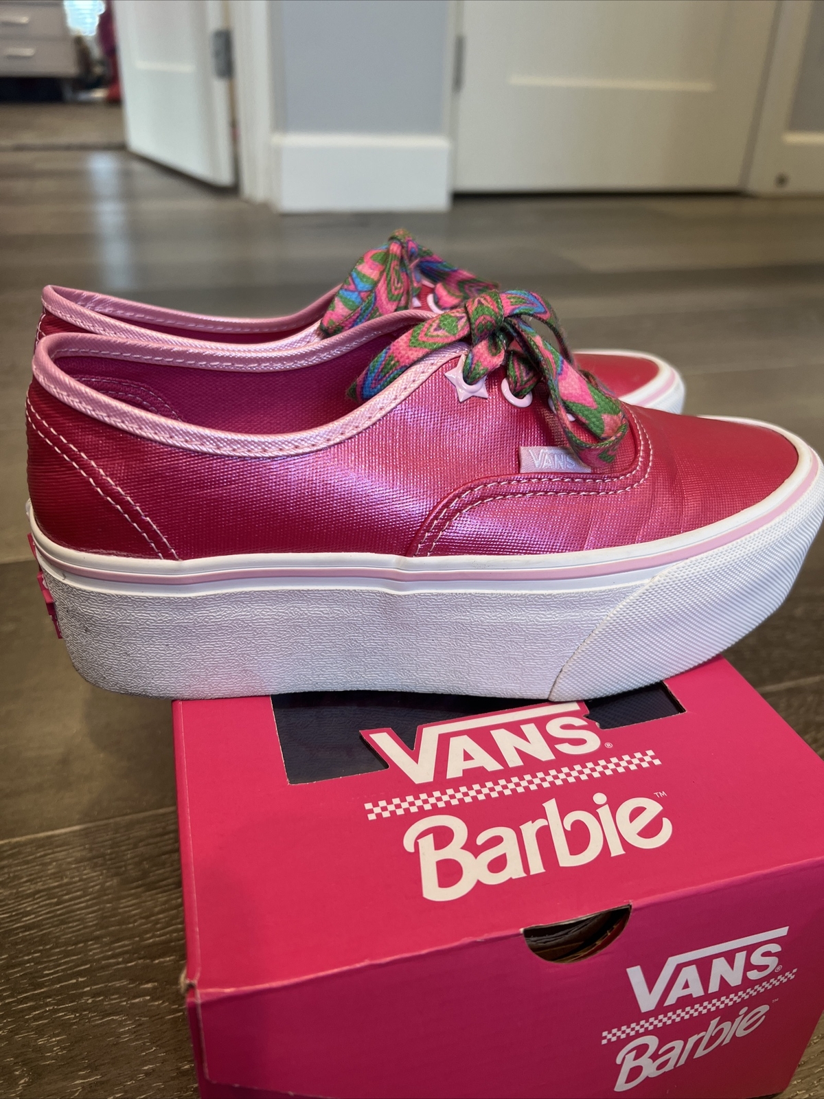 VANS X BARBIE AUTHENTIC STACKFORM SHOES PINK Women's … - Gem