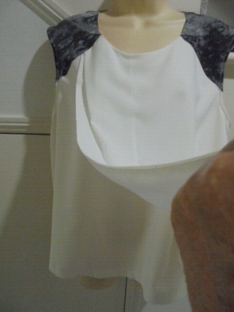 BASQUE SIZE 16 Gorgeous Cream Black Overlay TOP 'PERFECT" * | eBay ...