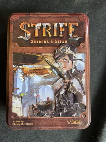 Strife Shadows And Steam Metal Box Card Game | eBay