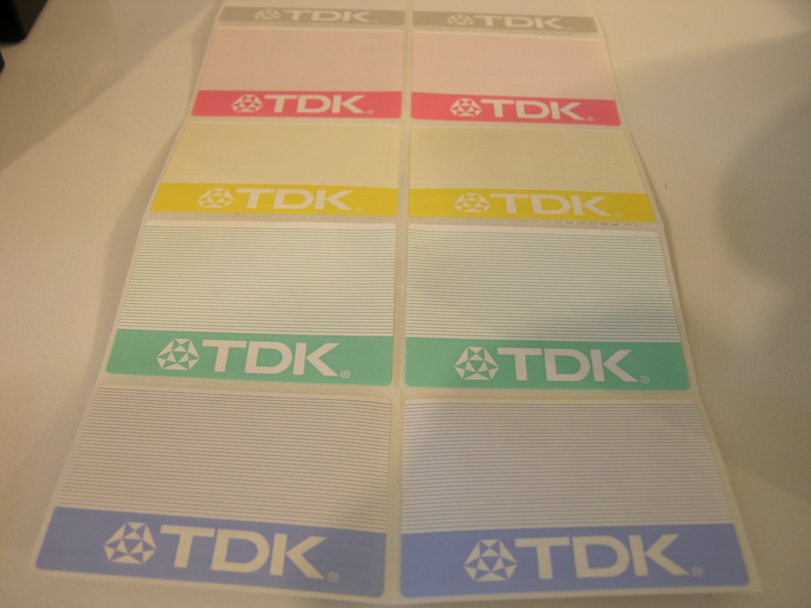 TDK MINIDISC STICKERS | eBay