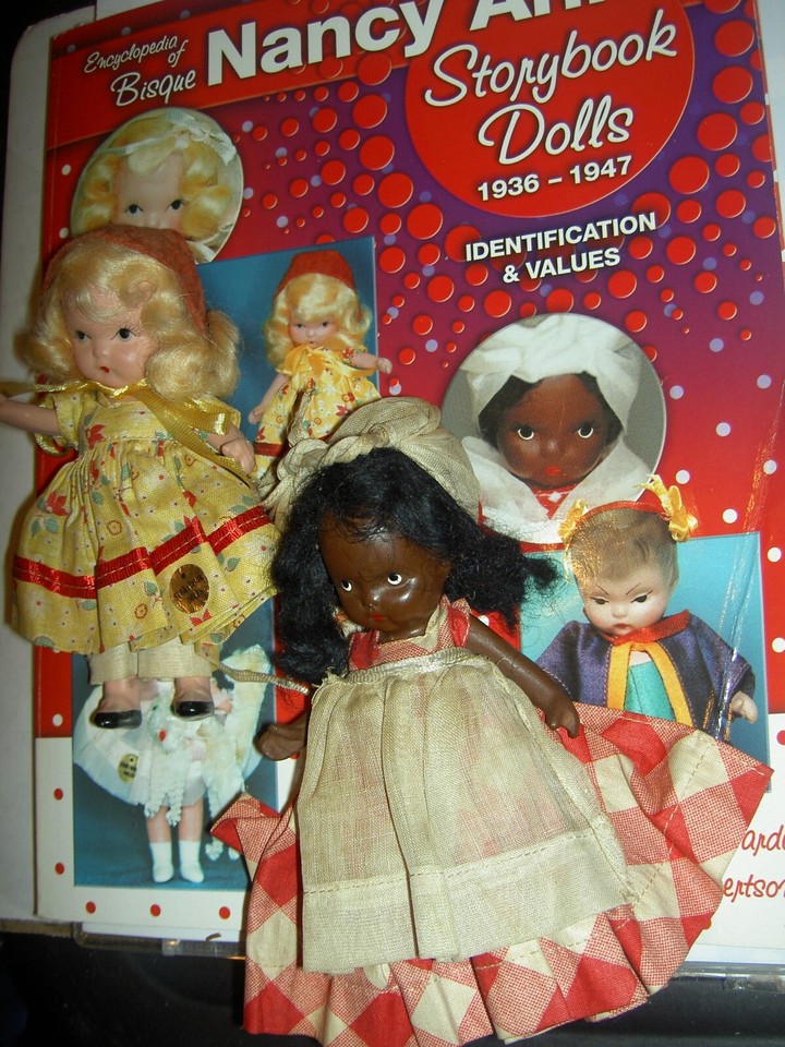 NANCY ANN Storybook BROTHER & SISTER PAIR jointed bisque MS dolls #85 ...