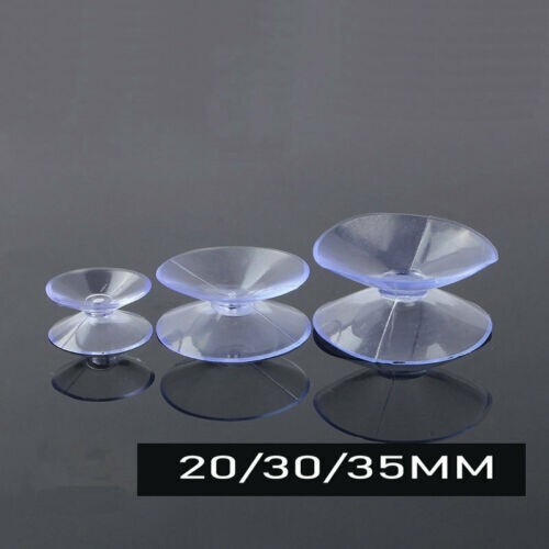 20/25/30/35mm Double Sided Suction Cups Clear Plastic Rubber Window ...