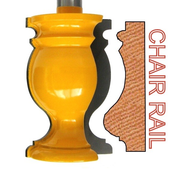 1 PC 1/2" SH 2-3/4 Blade Long Chair Rail Molding Router Bit for #390 ...