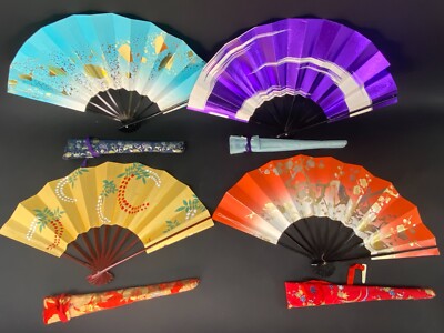 Japanese Sensu Dance Ougi, Mai Ogi Sensu, fan Carry Bag, Hand Fan Vtg ...