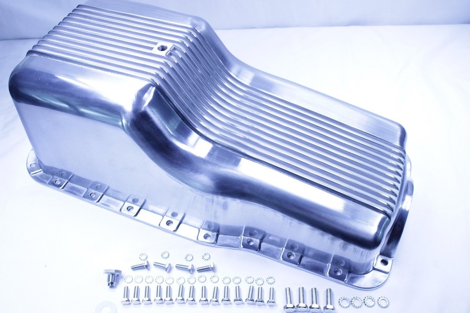 1962-1982 SBF Ford 260 289 302 Tall Polished Aluminum Finned Engine ...