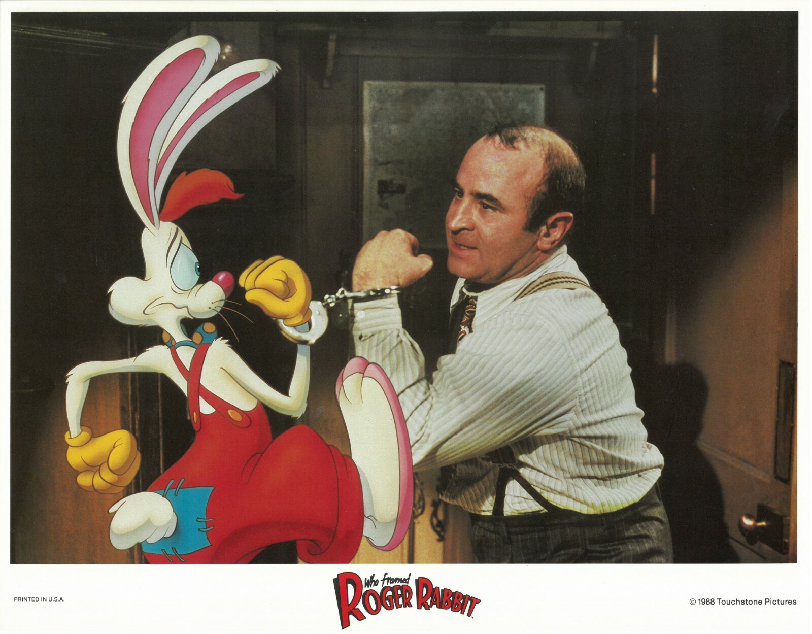 Who Framed Roger Rabbit Lobby Card: Eddie Valiant & Roger Handcuffed ...