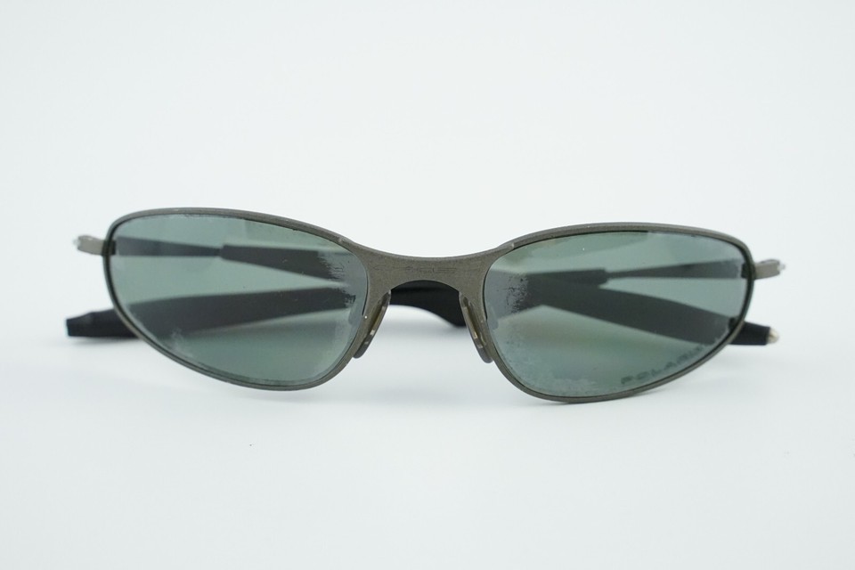 1st Gen. Oakley A Wire 1.0 Matte Gunmetal/Black Iridium Polarized ...