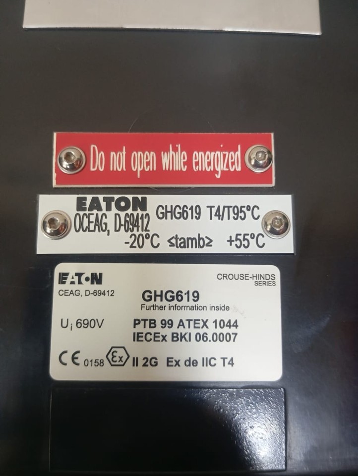Eaton / Crouse-Hinds Series / Ex-Twilight Switch / GHG619 ...