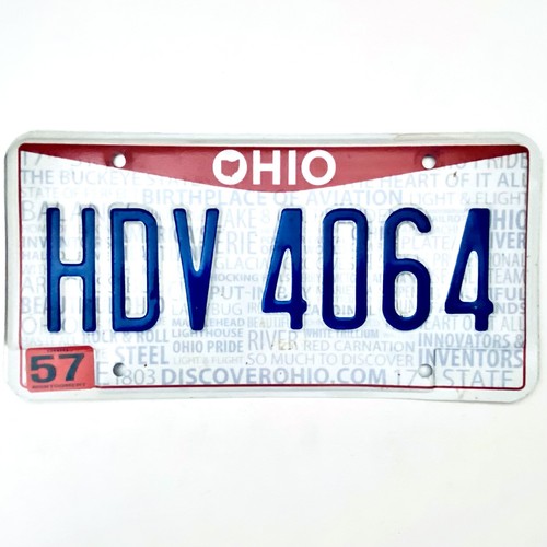 United States Ohio Montgomery County Passenger License Plate HDV 4064 ...