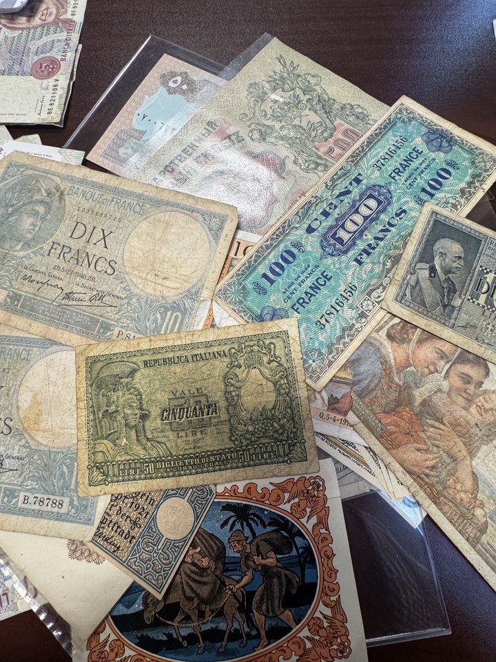 Large Lot of Foreign Banknotes-World Paper Currency, See Photos For ...