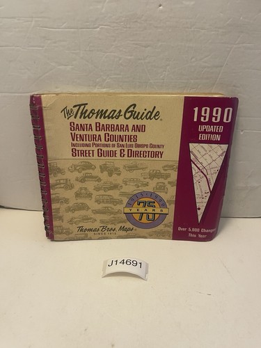 VTG Thomas Guide Santa Barbara, Ventura w/portions San Luis Obispo ...