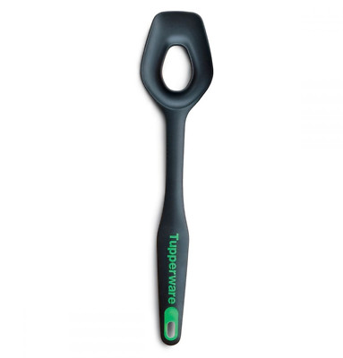 New TUPPERWARE Kitchen Tools Mixing Whisk Hole in Middle SPOON Black ...