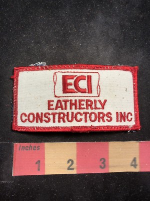 Vtg & Used From Hat EATHERLY CONSTRUCTORS INC. ECI Advertising Patch ...
