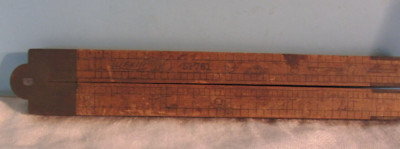 Vintage / Antique Lufkin Boxwood & Brass No 761 4-fold 24 Inch Ruler ...