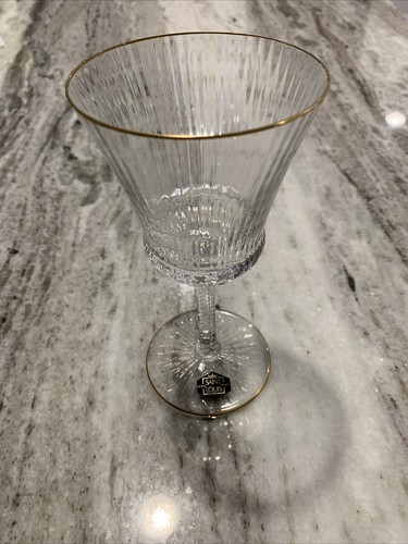 St. Louis "Apollo" Water Glass ~ GOLD RIM | Vintage! | eBay