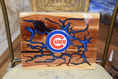 Chicago Cubs Baseball MLB Logo Cedar Wood Plaque Unique 10 x 8 | eBay