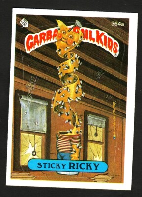 GARBAGE PAIL KIDS SERIES 9 1987 TOPPS TRADING CARD 364A STICKY RICKY | eBay