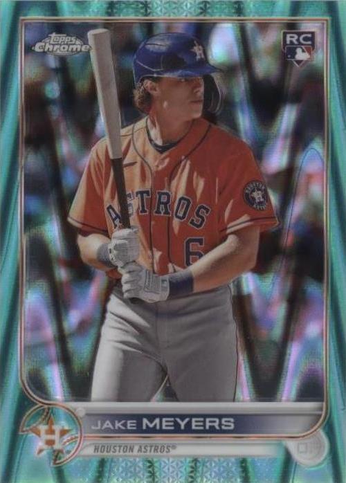 2022 Topps Chrome Sonic - Jake Meyers #114 Aqua Raywave Refractor /199 ...