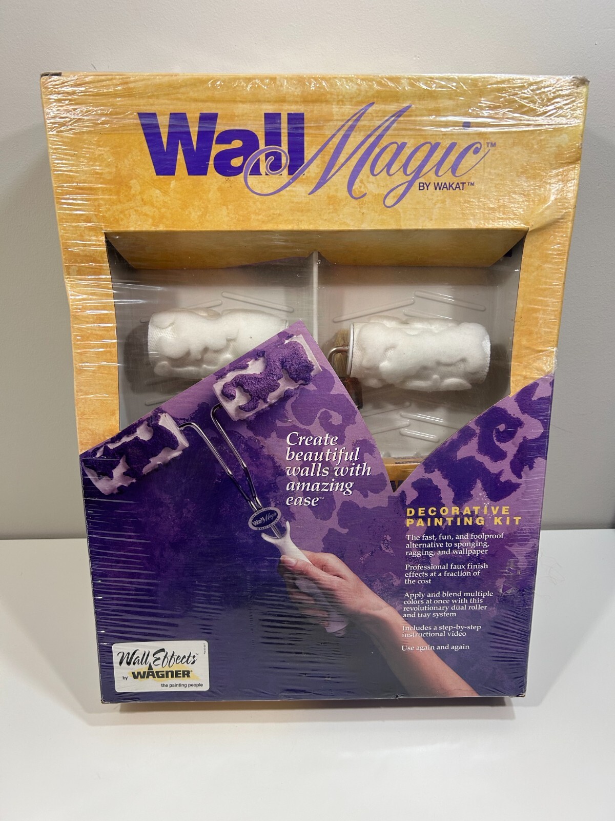 Original Wakat Wall Magic Decorative Painting Kit Double Roller for ...