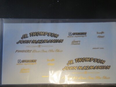 Jr. Thompson/Mazmanian A/GS Opel GT 1/25 Decal from Fremont Racing ...