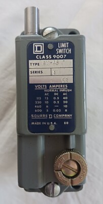 SQUARE D Limit Switch 9007. AW48 2P, 10A 600V SERIES A. NEW. Free ...