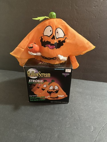 Vintage 97 STROBIE HallowScream GOBLIN Pumpkin Clap Activated ...