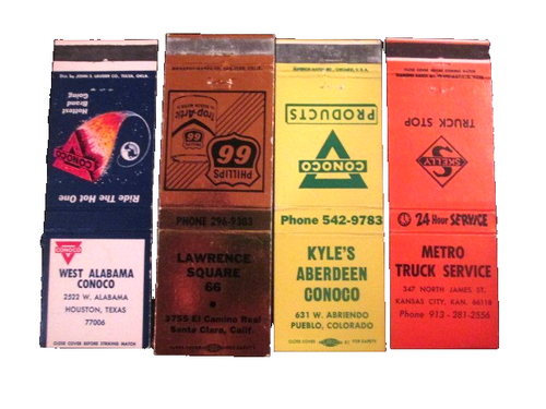 4 MATCHCOVERS-GAS-ALABAMA CONOCO AL-LAWRENCE PH 66 CA-KYLE CONOCO CO ...