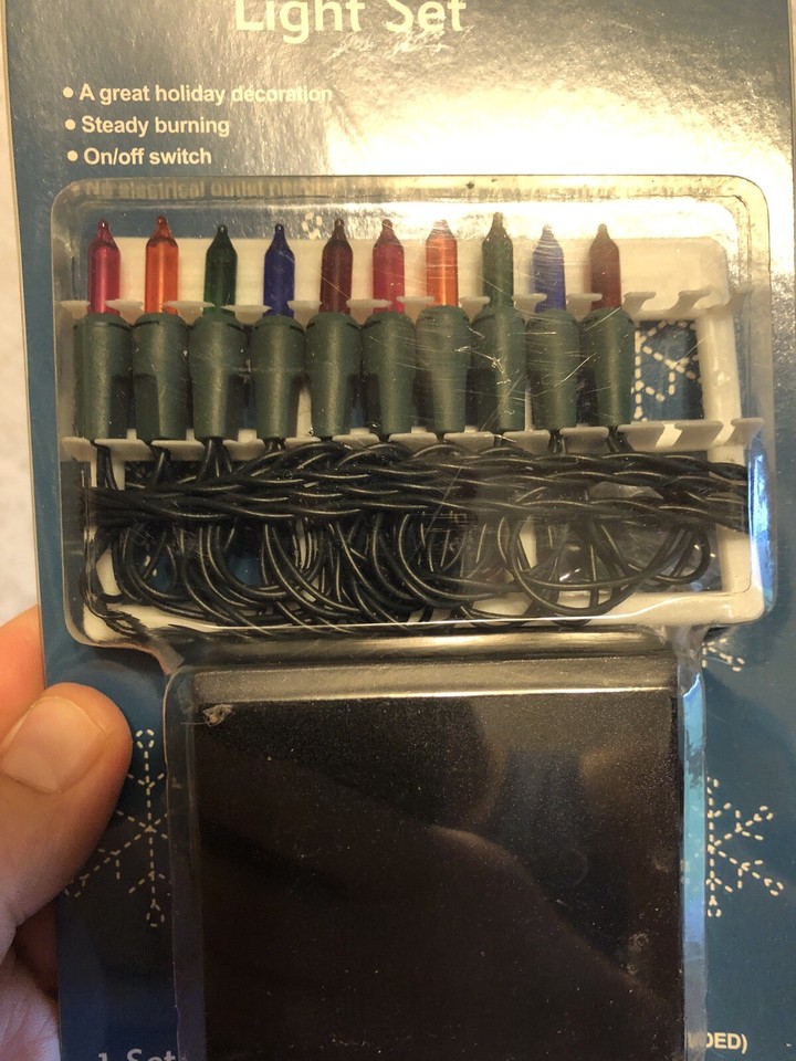 3 Sets of 10 ct Multi Color Battery Operated Light Set On/off Switch ...