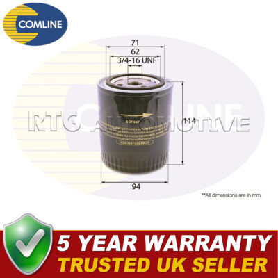 Comline Oil Filter Fits Audi A4 A6 Cabriolet A8 + Other Models | eBay UK