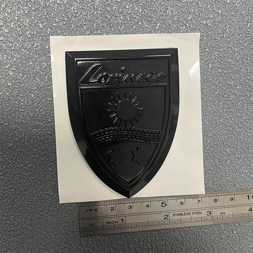 1x Gloss Black Lorinser Letter Logo Trunk Rear Fender Badge Emblem ...