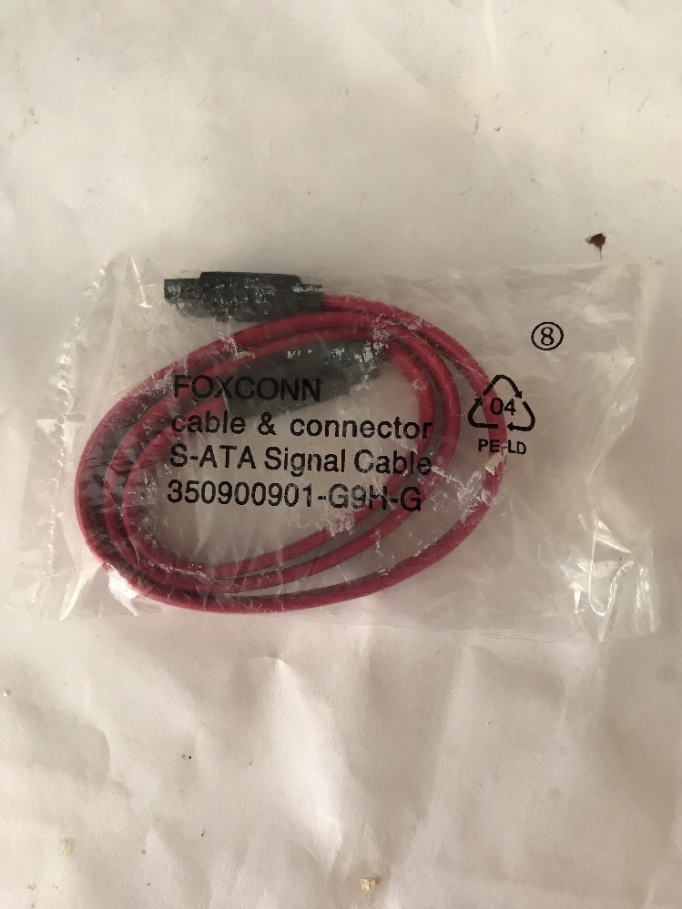FoxConn Cable & Connector 20" S-ATA Signal Cable 350900901-G9H-G Ships ...