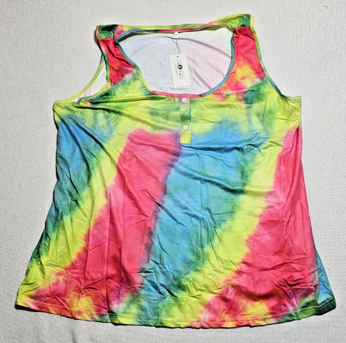 Rosriss Multi Colored Tank Top Womens Size 24W | eBay
