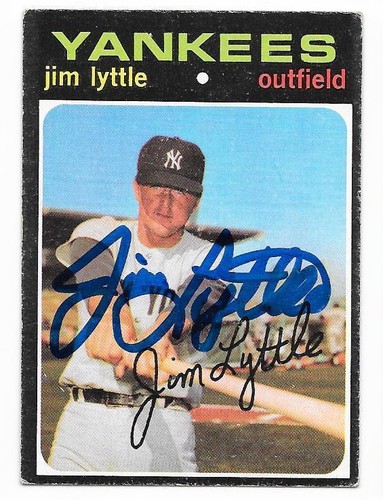 JIM LYTTLE 1971 TOPPS AUTOGRAPHED SIGNED # 234 YANKEES | eBay