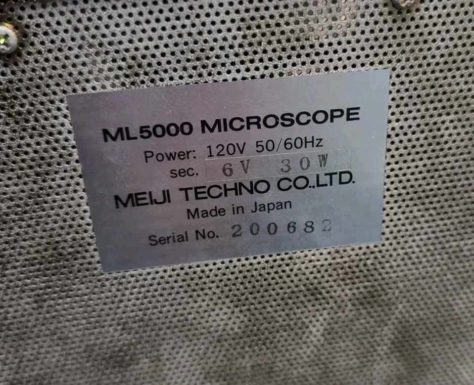 Meiji ML5000 Binocular Compound Microscope & Objectives SMPlan 4x 10x ...