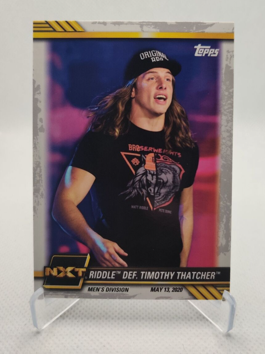 2021 Topps WWE NXT - #28 Riddle def. Timothy Thatcher for sale online ...