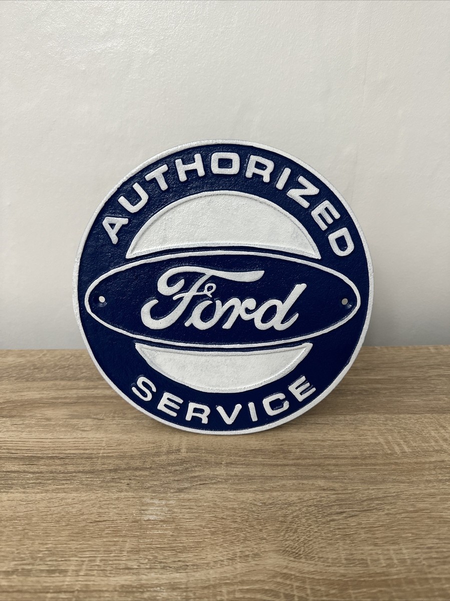 Ford Service Logo HangTime Ford Service Garage Sign, Vintage Metal