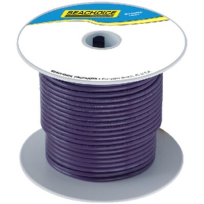 Seachoice 16 Guage Tinned Copper Marine Wire, Purple - 100 Foot Roll | eBay