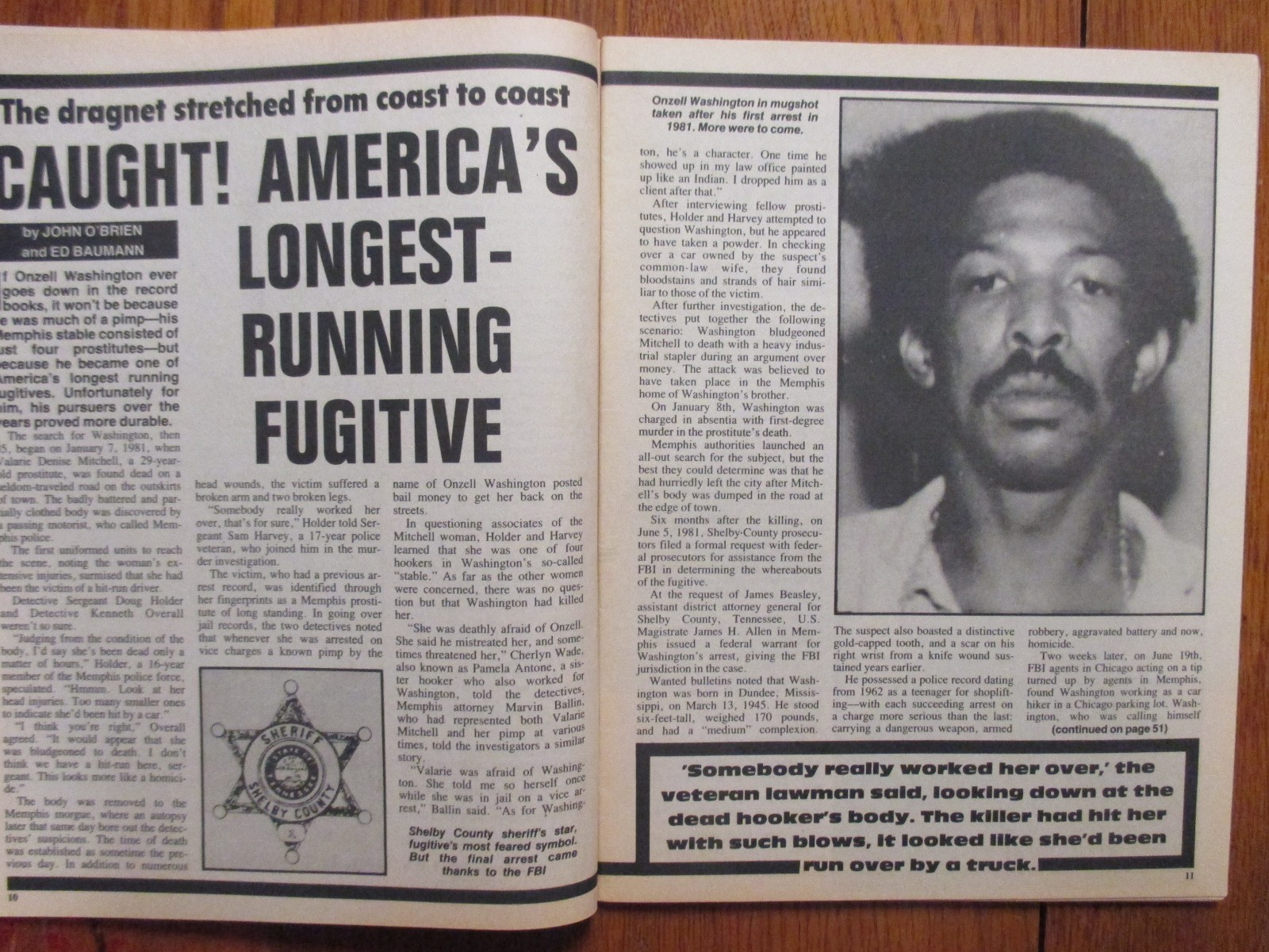 February-1990 "True Police Cases" Detective Magazine(LARRY LAFLEUR ...