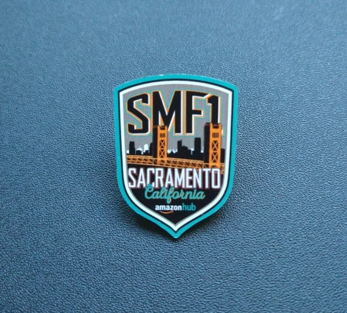 Amazon SMF1 Sacramento California Pinback (Amazon Exclusive) 2017 | eBay