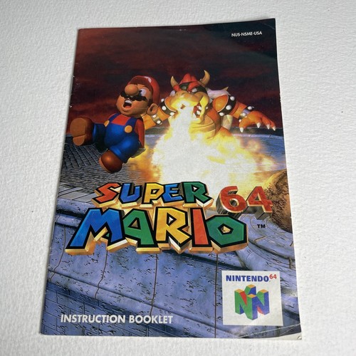 1996 Super Mario 64 - Nintendo N64 - Instruction Manual Booklet Only | eBay