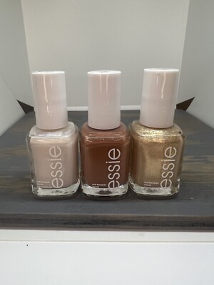 NEW Lot Of 3 essie Nail Polish Neutral Natural Glitter | eBay