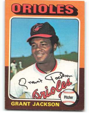1975 Topps #303 Grant Jackson EX Excellent Orioles ID: 91536 | eBay