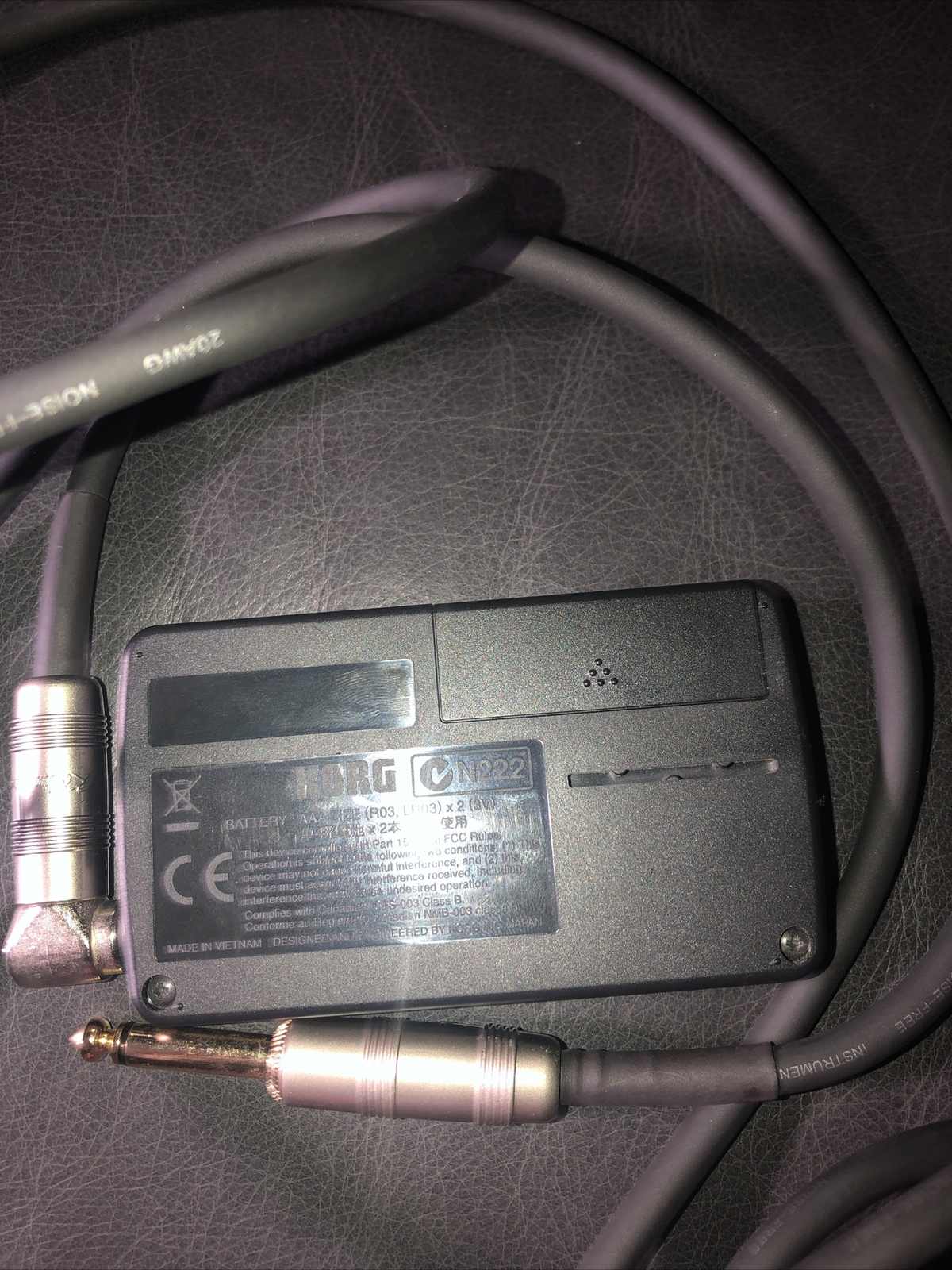 Korg Chromatic Tuner N222 With Nice Cable Tested Working Used Free ...