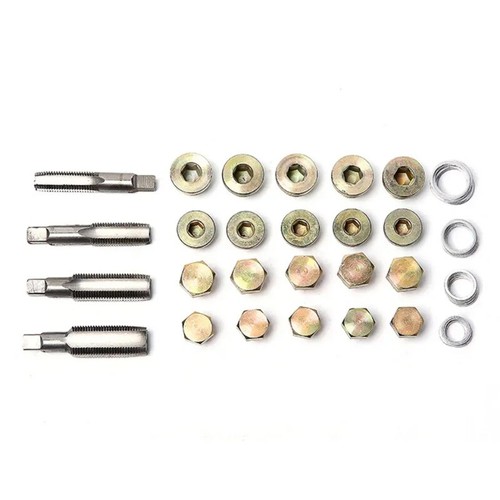 64pcs Oil Pan Thread Repair Kit Sump Gearbox Drain Plug Tool M13 M15 ...