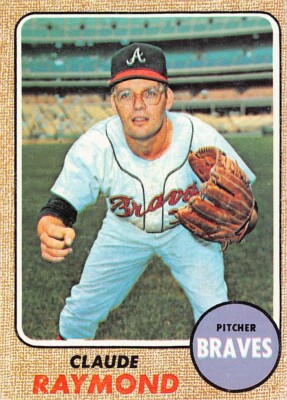 1968 Topps Baseball Claude Raymond #166 VG+ or BETTER ATLANTA BRAVES | eBay