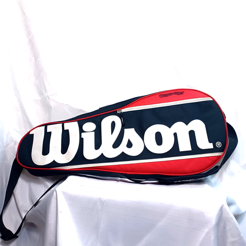 Wilson Tennis Racquet Bag Case Red Black Can Hold 2 Racquets | eBay