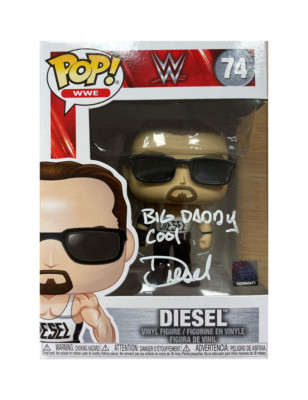 WWE Diesel Funko Pop #74 Signed by Kevin Nash with quote 100% Authentic ...