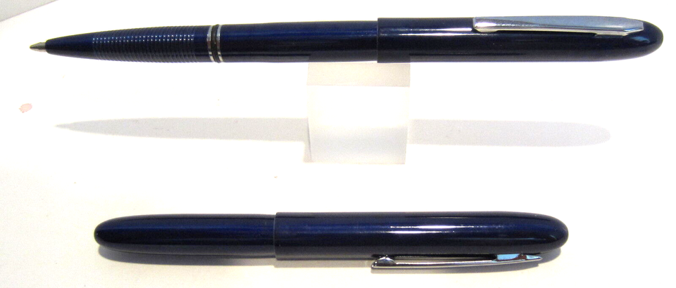 LOT OF 5 BLUE BULLET CAPPED BALLPOINT PEN w/ clip-GREAT POCKET PEN | eBay