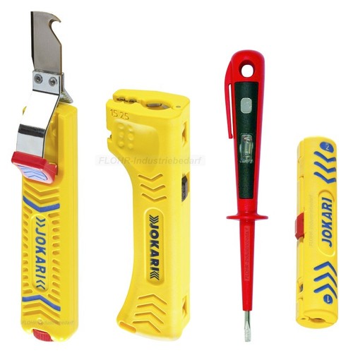 JOKARI Set - Coaxial Entmanteler 1 + Uni-Plus No. 22 + Secura 28H + VDE ...